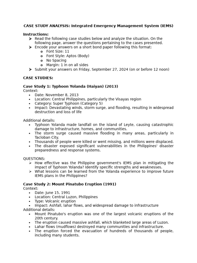 Lesson 3_Case Analysis | PDF