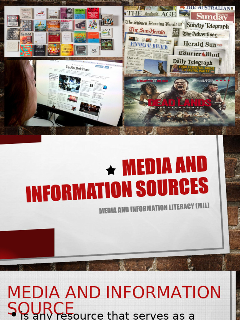 Lesson-4 Media and Information Sources | PDF