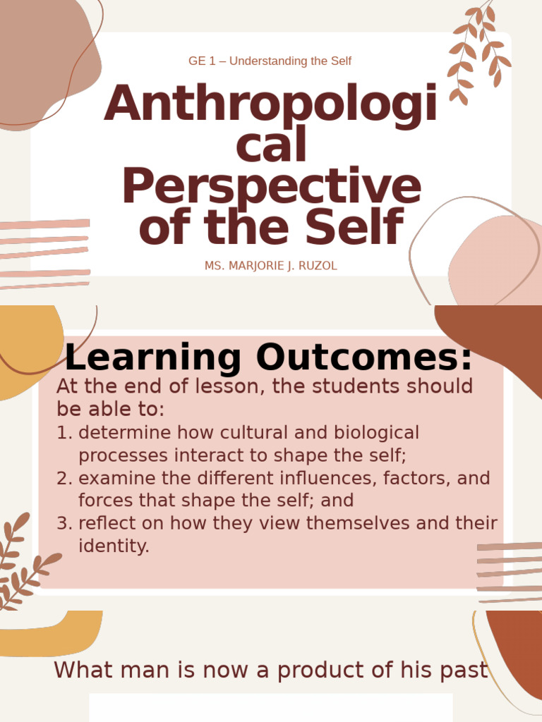 3.anthropological Perspective On The Self | PDF | Anthropology ...