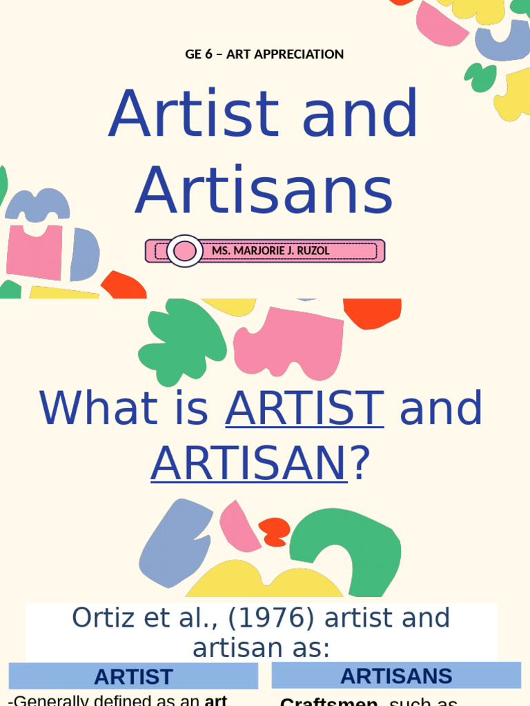 Artist and Artisan | PDF | Liberal Arts Education | The Arts