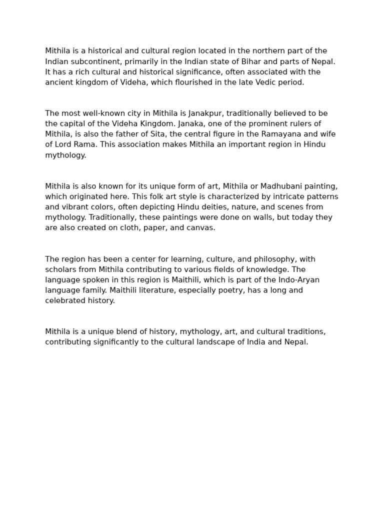Mithila | PDF