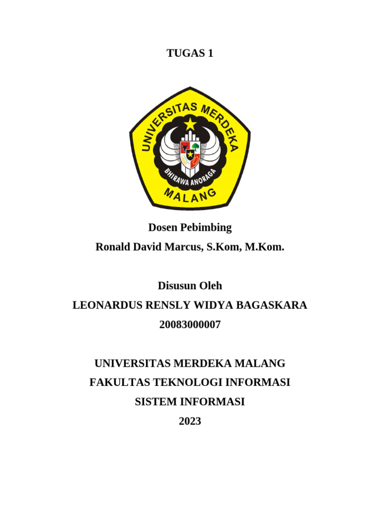 LeonardusR - 2B - Tugas 1 | PDF