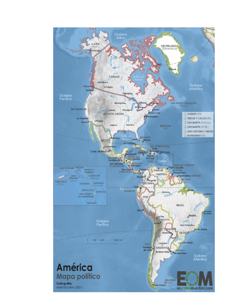Mapa Politico de America | PDF