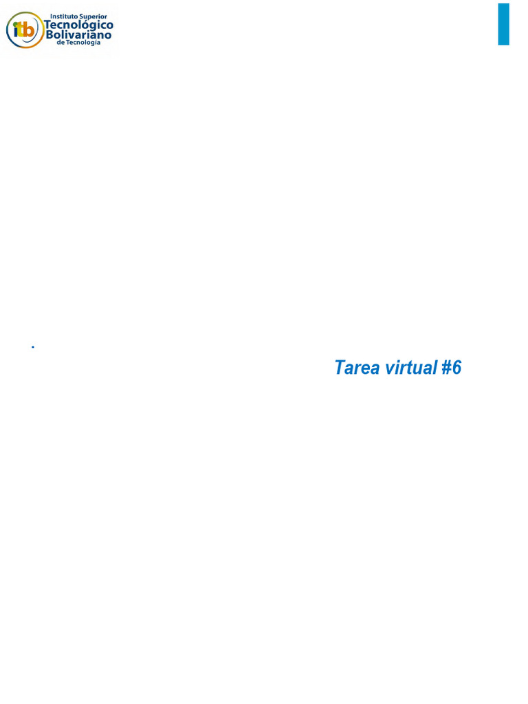 Tarea Virtual # 6 | PDF