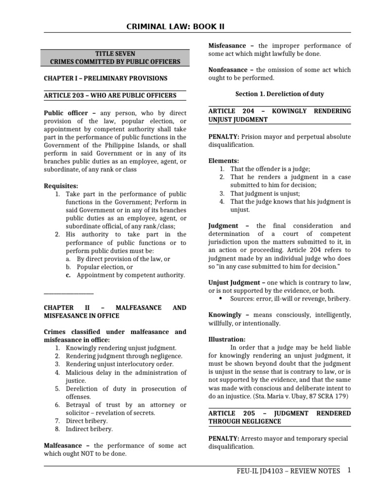 Crim 2 Sample Reviewer | PDF