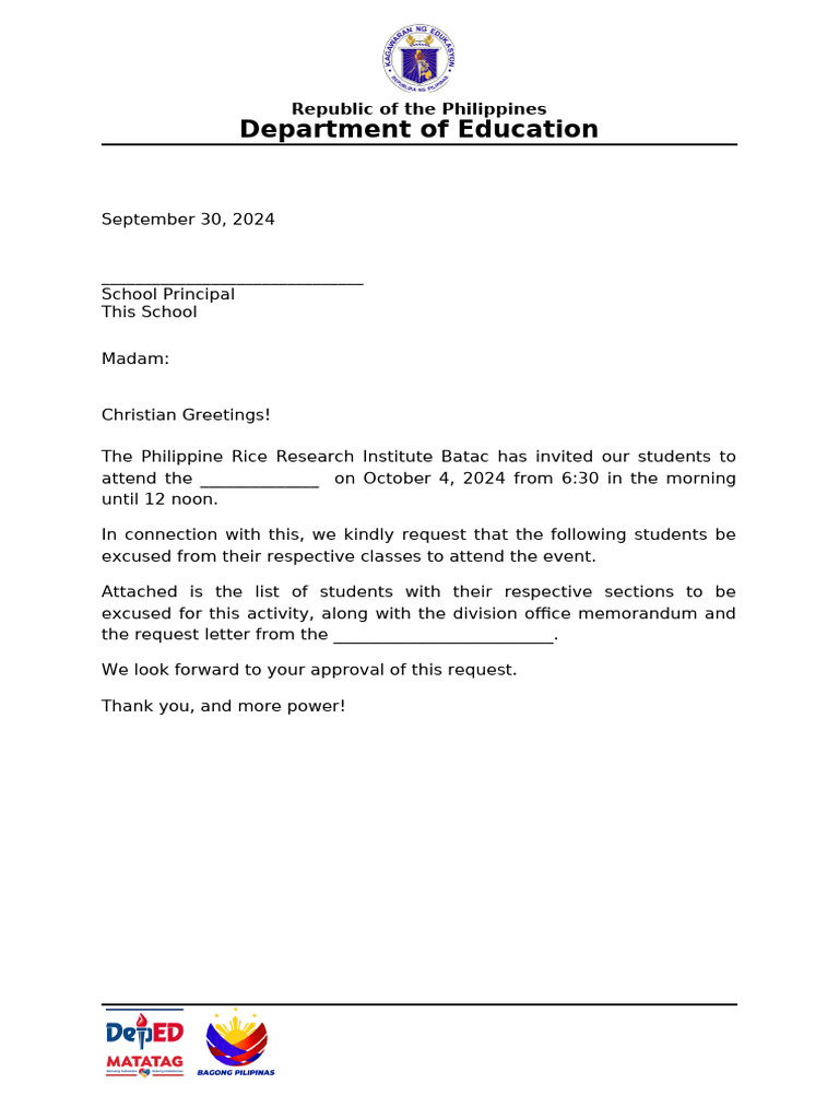 letter of requesting - Copy | PDF