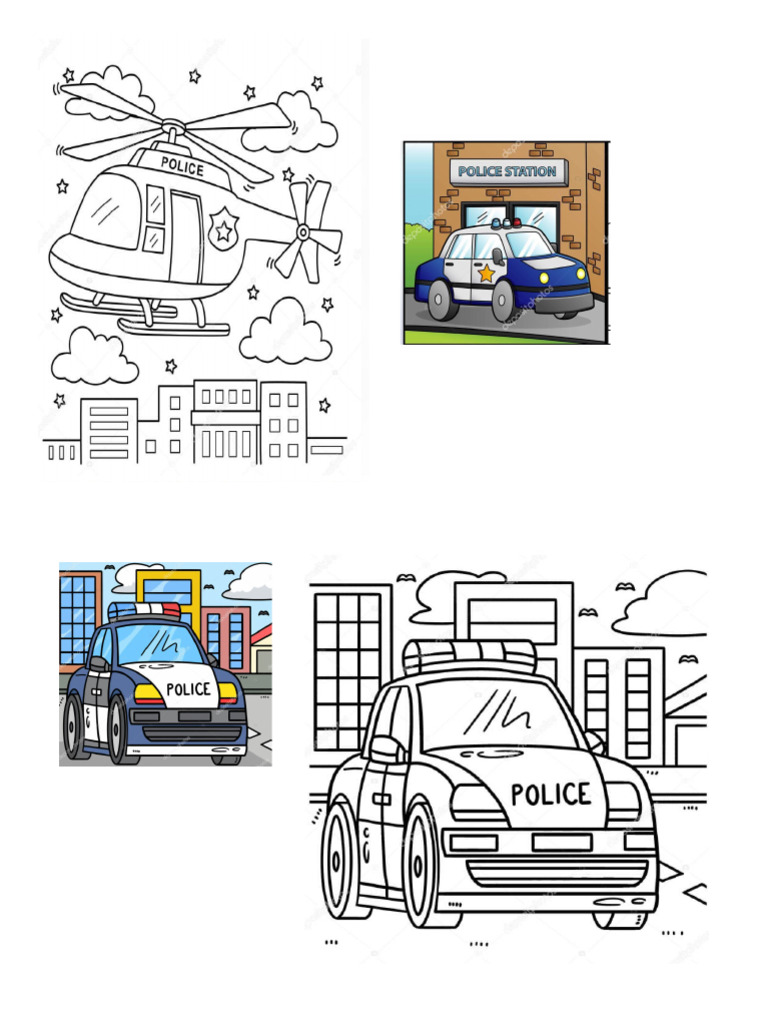 Colouring Mobil Polisi | PDF
