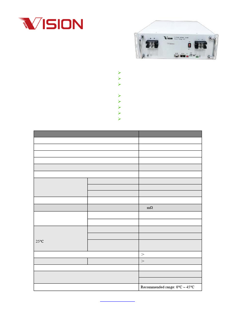 Catalog V LFP48100AH Module | PDF