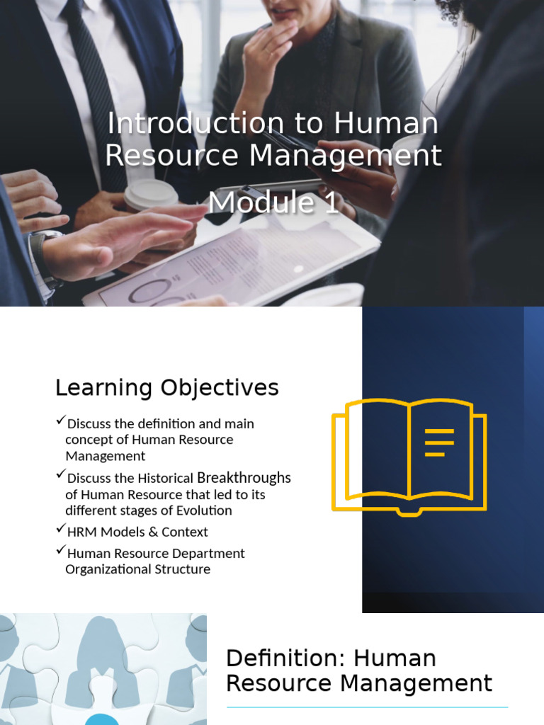 Module 1 Introduction To Human Resource Management | PDF