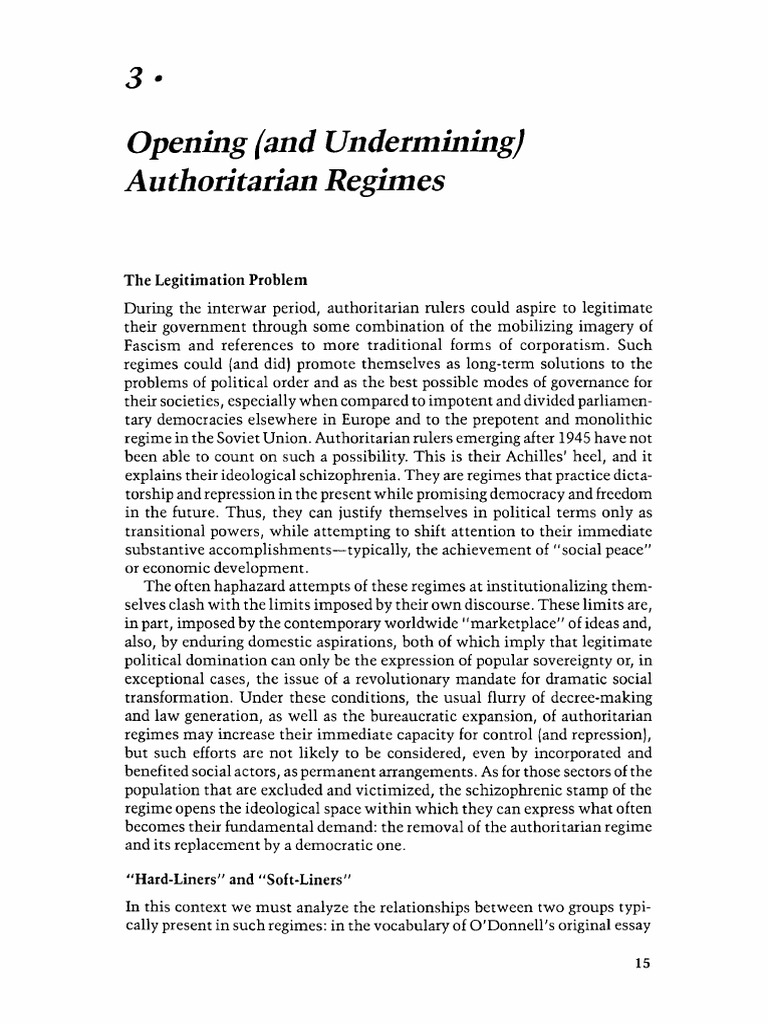 ODonnell and Schmitter | PDF