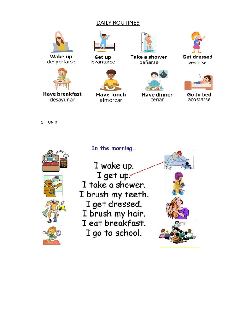 Daily Routines | PDF