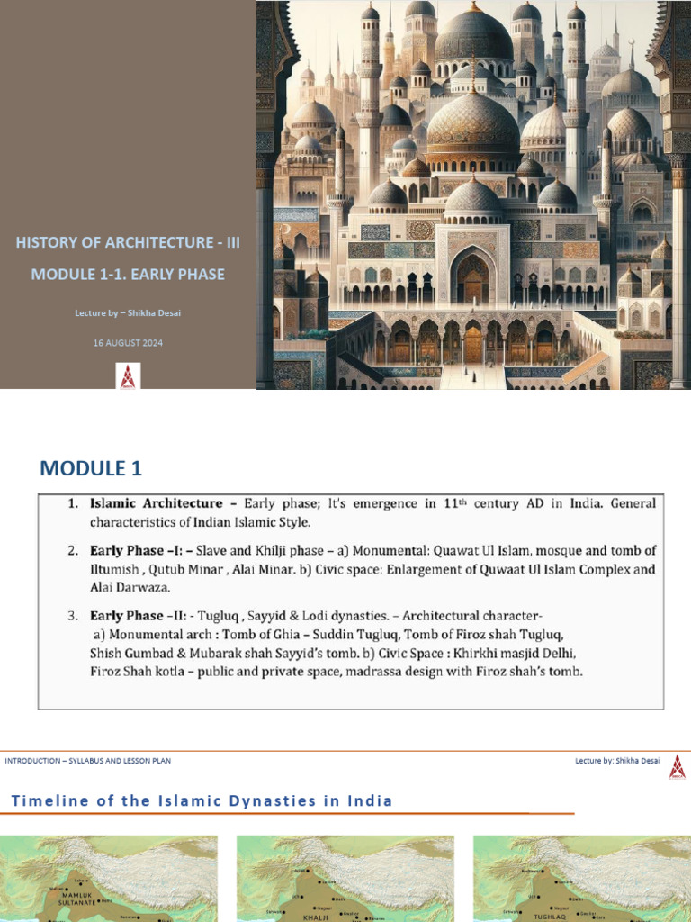 MODULE 1_Islamic Architecture-Lecture 2 | PDF