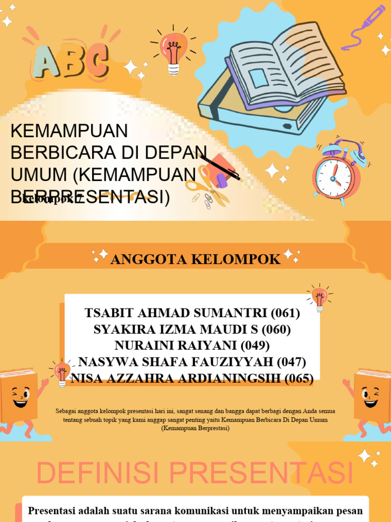Kel 7 PPT Kemampuan Berpresentasi | PDF