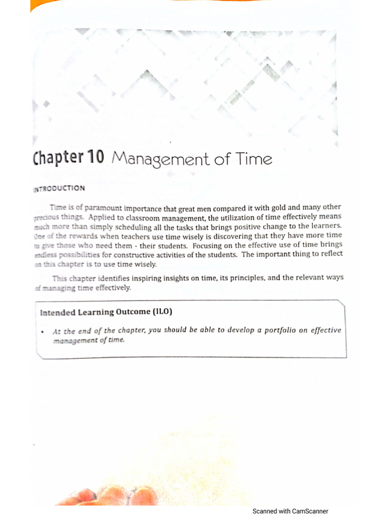 9.1 Chapter 10 - Management of Time | PDF