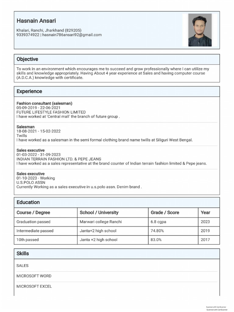 Hasnain Resume May24 | PDF