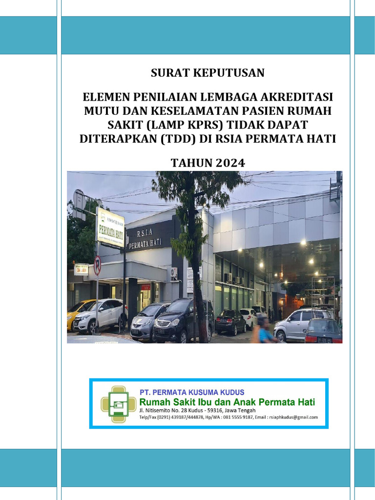 SK TDD Rsia Permata Hati 2024 | PDF