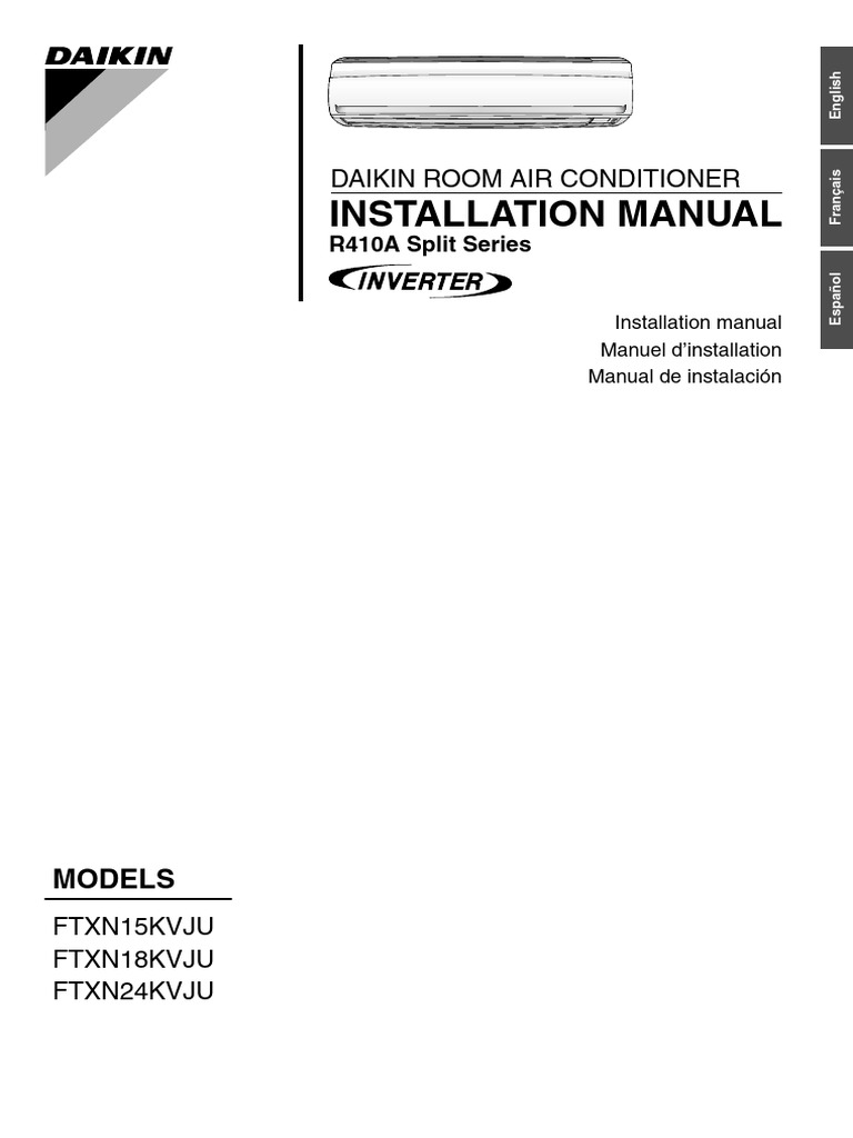 FTXN - K Wall Installation Manual | PDF