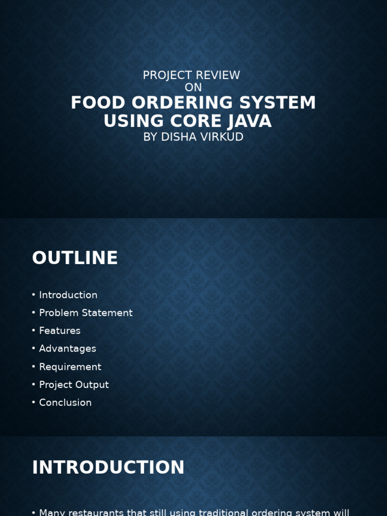 Food Ordering System | PDF