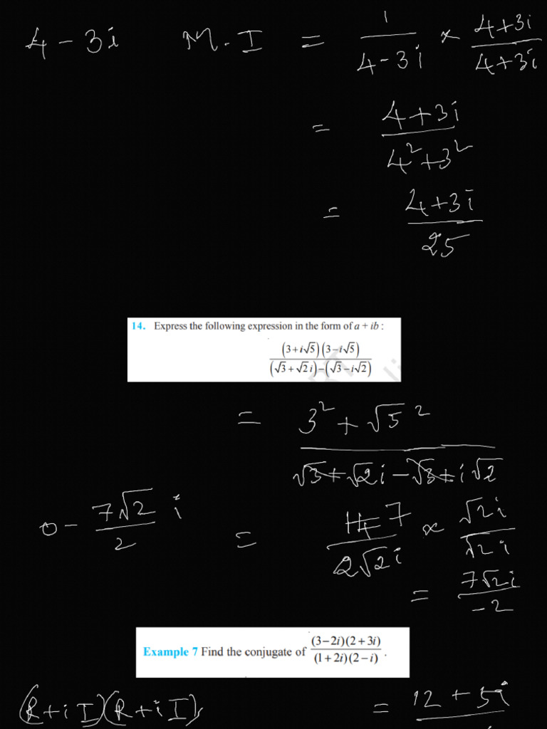 CH 4 - Complex Numbers and Quadratic Equations - 4th Oct 2024 | PDF