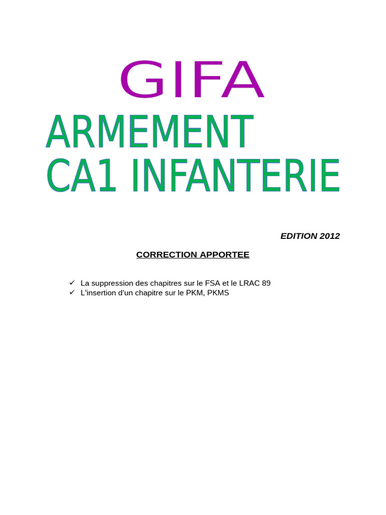 Armement Ca1 | PDF