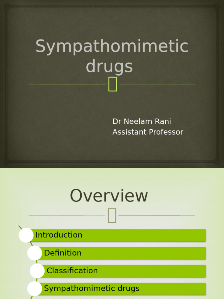 Sympathomimetic | PDF