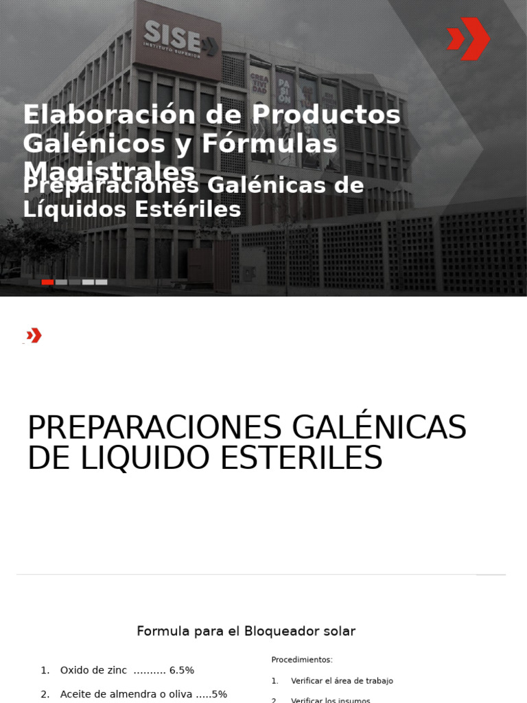 Presentación 9 - Preparaciones Galénicas de Líquidos Estériles | PDF