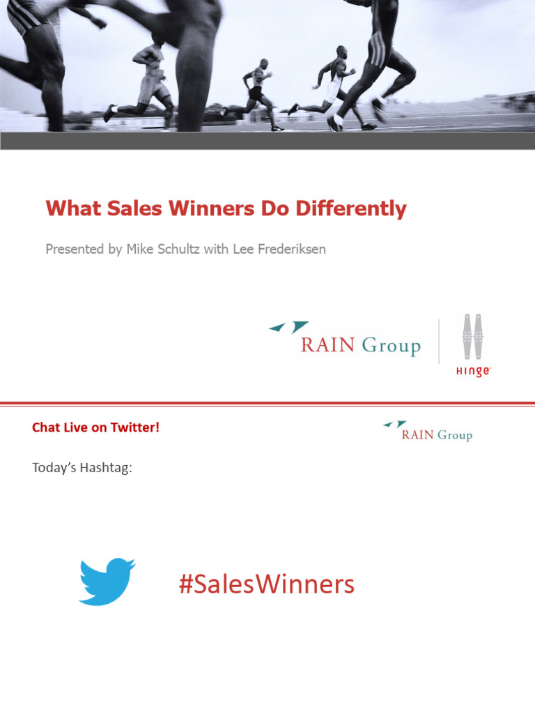 Slides What Sales Winners Do Differently | PDF