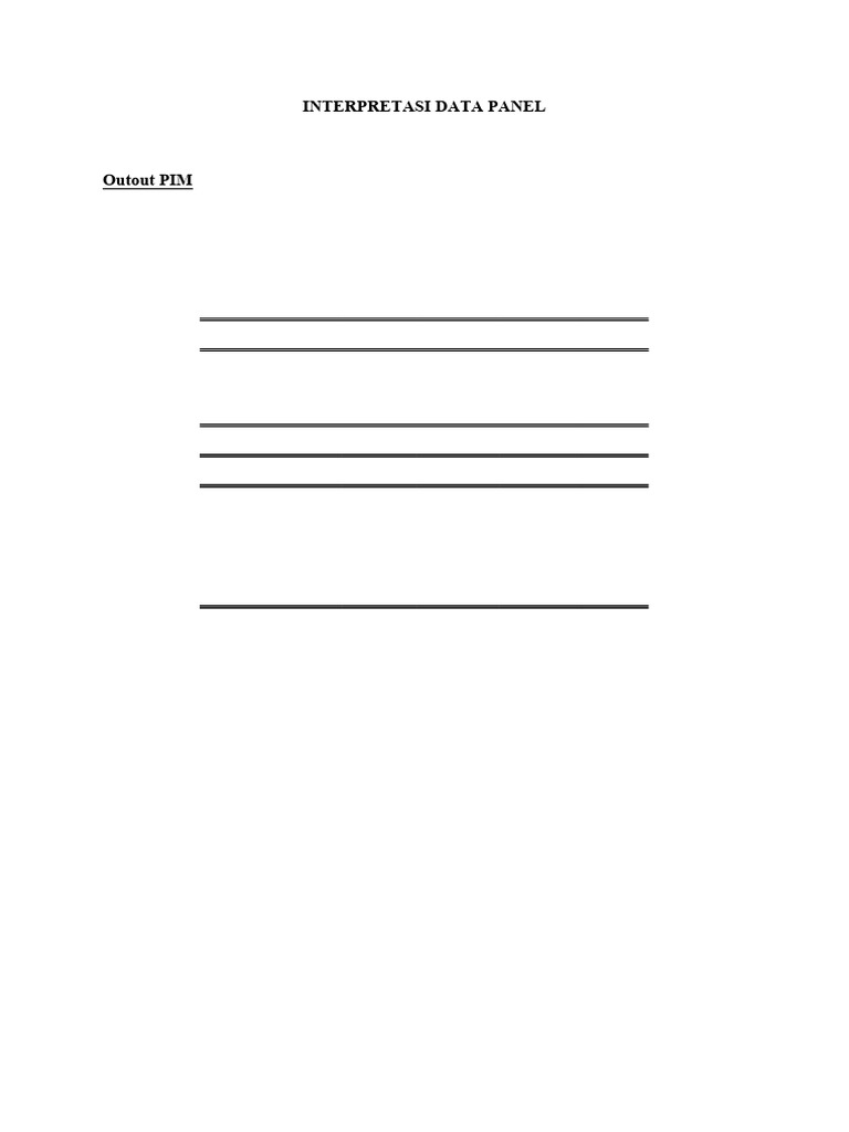 INTERPRETASI DATA PANEL (KEL 2) | PDF