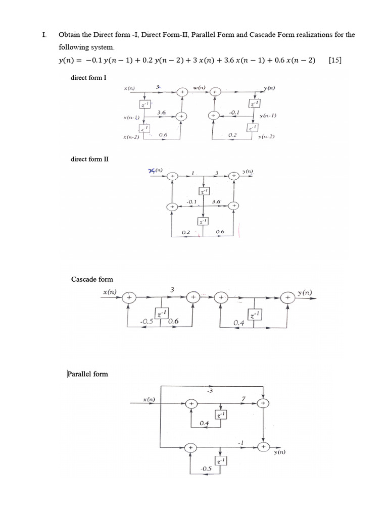 1705 DSP -Test 2 Solutions | PDF