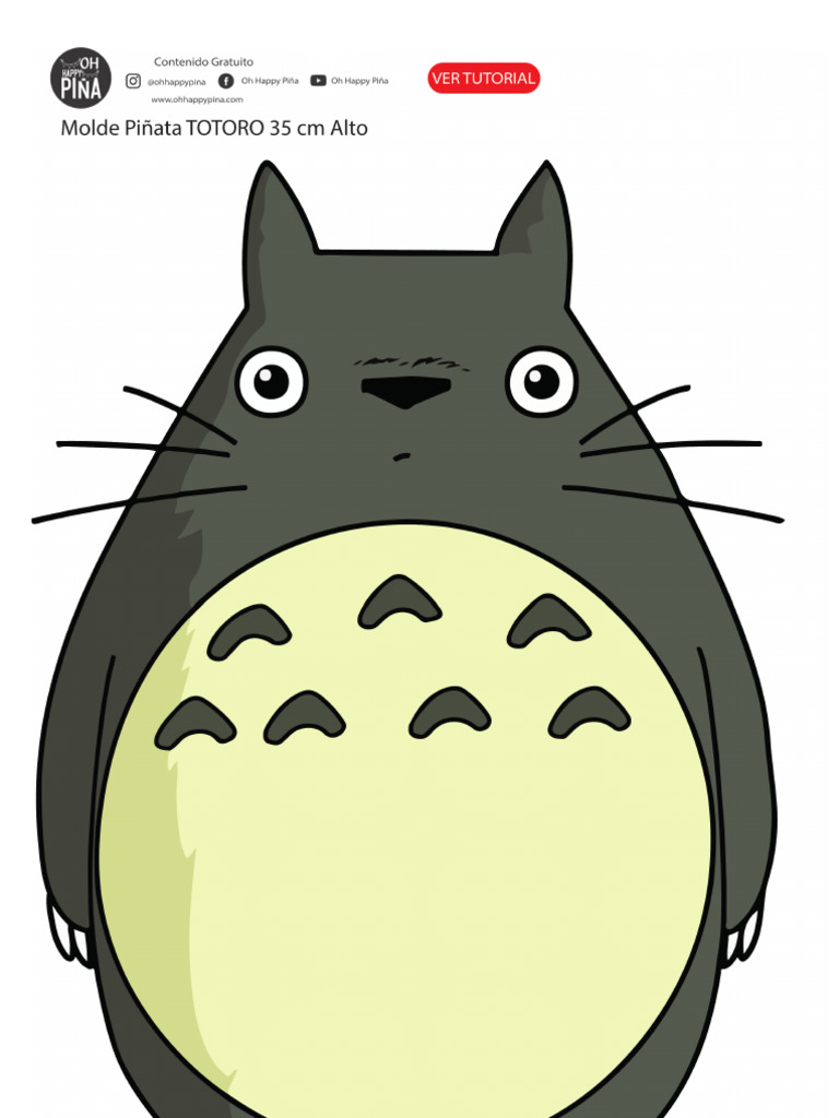 Piñata Totoro 35 CM A4 | PDF