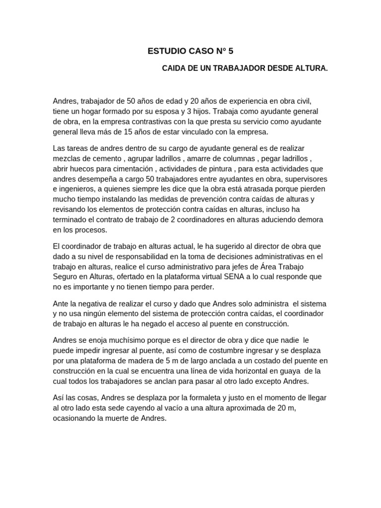 Estudio Caso N 5 | PDF