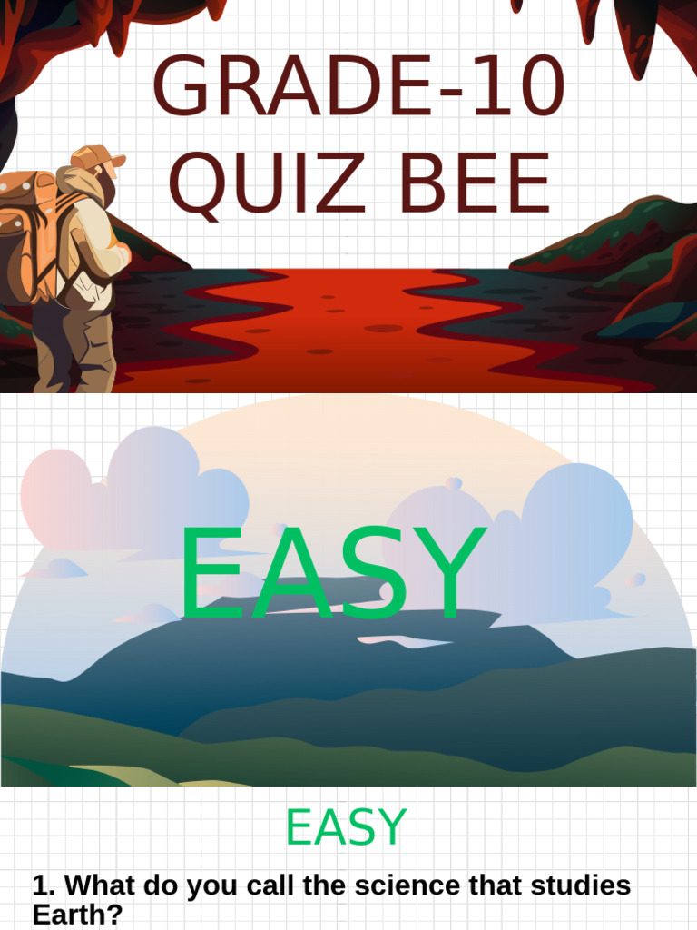 Grade 10 Quiz Bee Questions | PDF