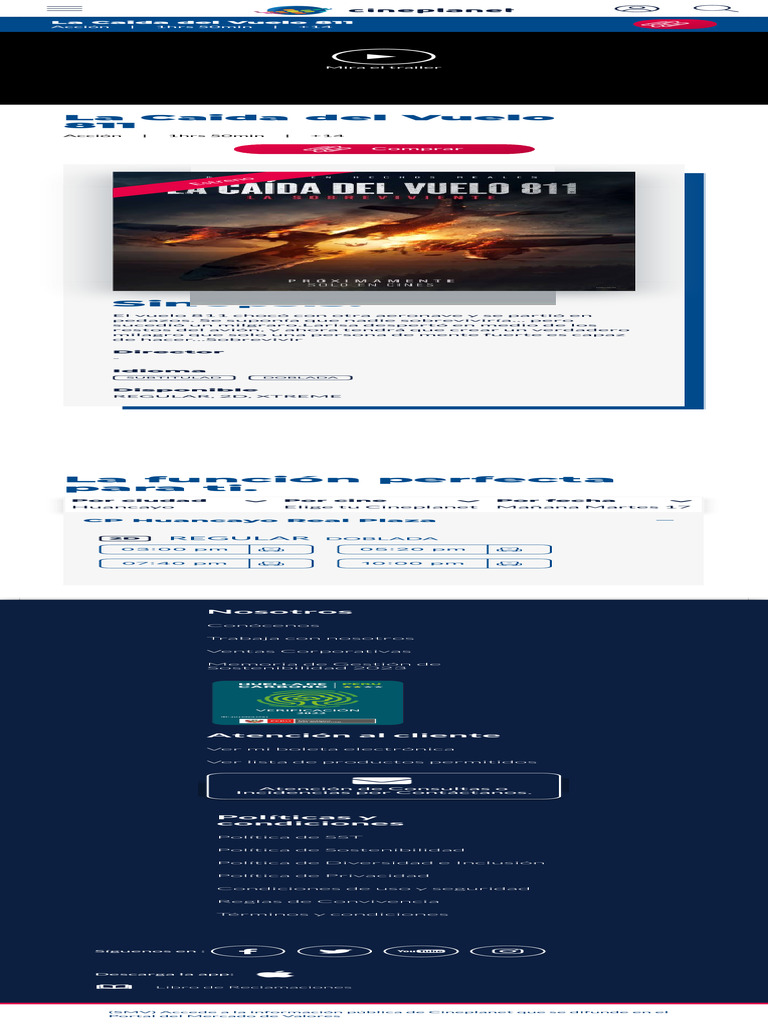 Cineplanet Perú I Lo Mejor Del Cine y Entretenimiento | PDF Cineplanet Perú I Lo Mejor Del Cine y Entretenimiento | PDF