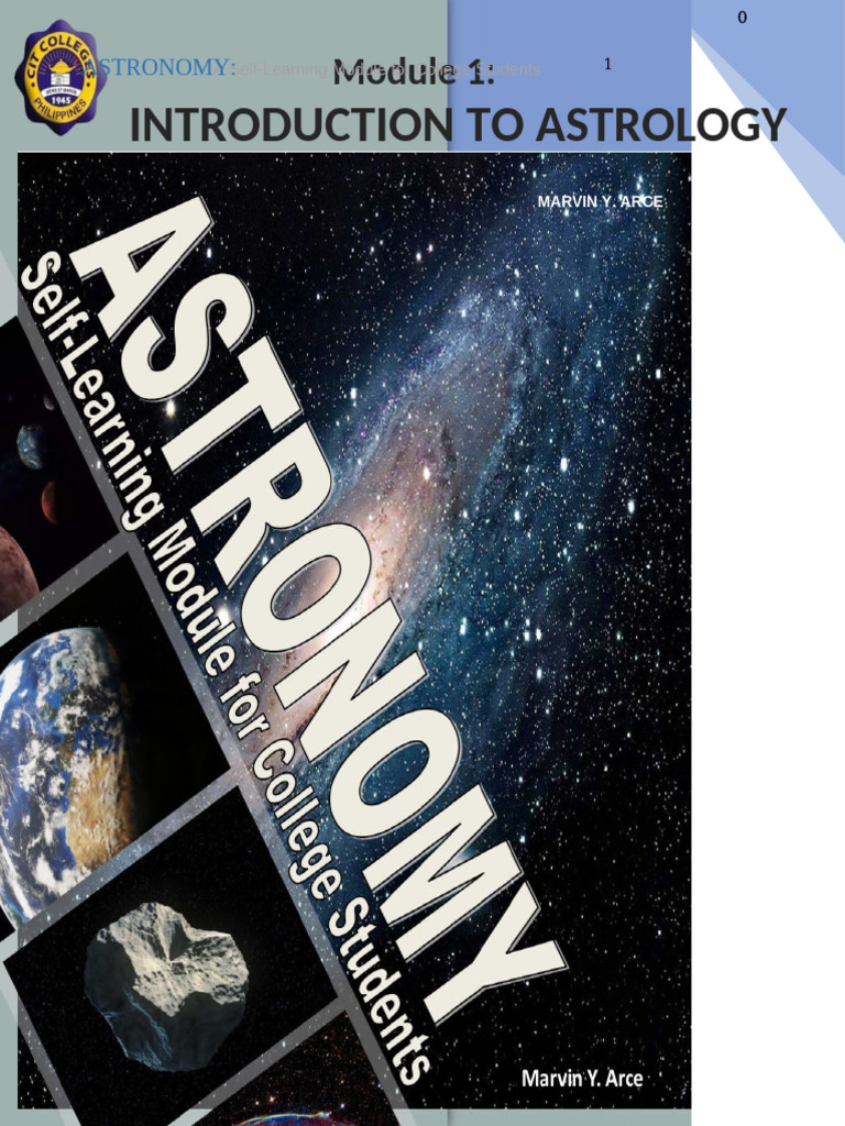 Module 1 Introduction To Astronomy | PDF | Constellation | Social Science