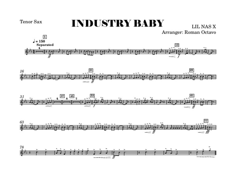 Industry Baby-Tenor Saxophone | PDF