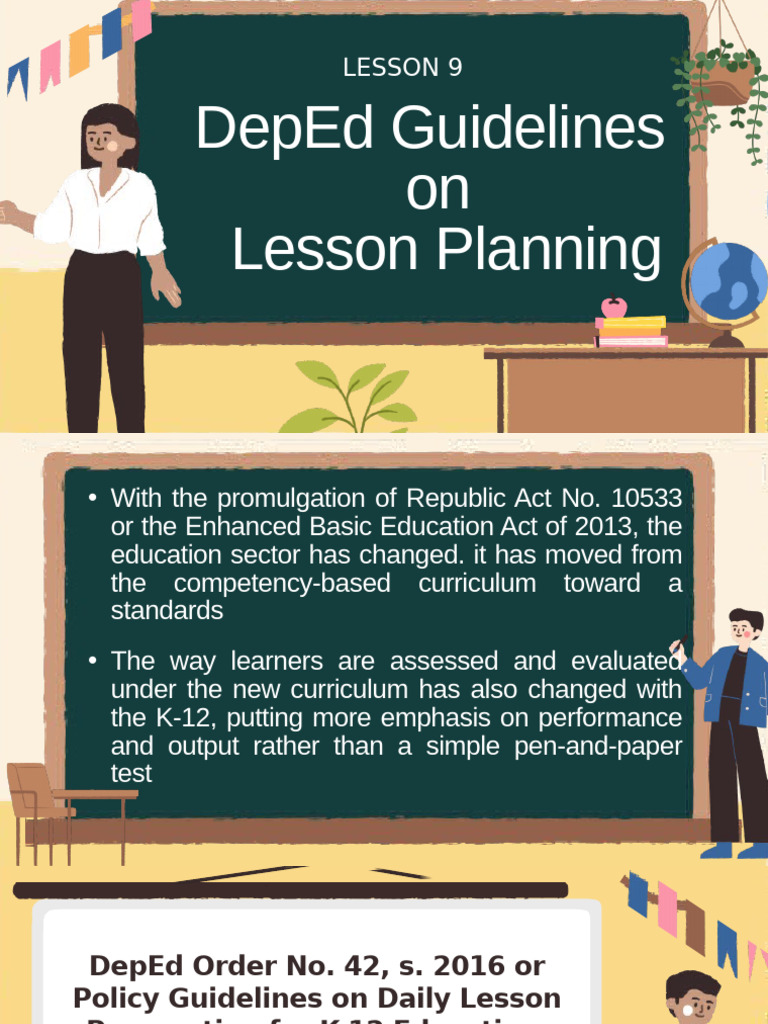 DepEd Guidelines for Lesson Planning | PDF | Lesson Plan | Learning