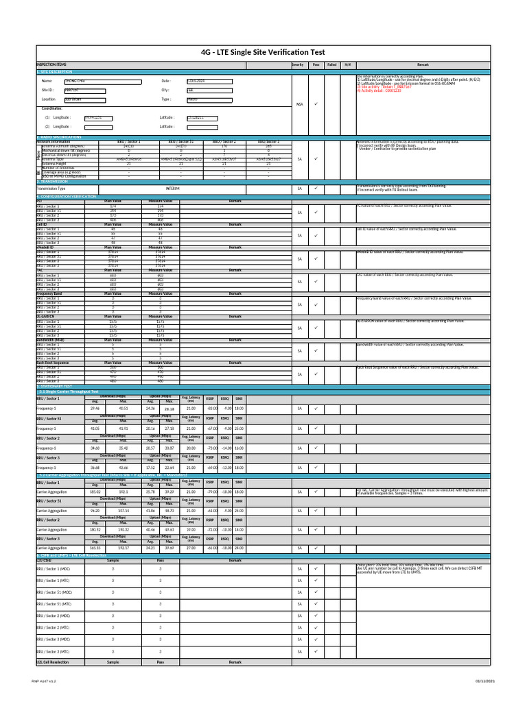PBR7167 Common Site Folder RF Part2 SSV L1800 DTAC | PDF