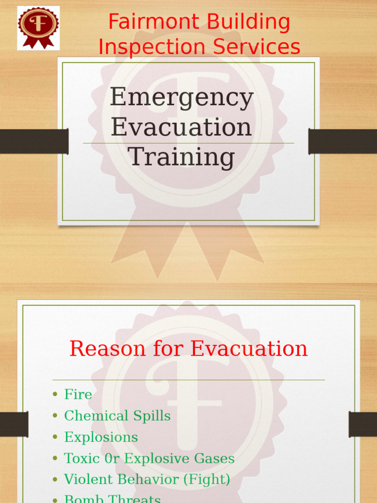 Emergency Evacuation Training | PDF