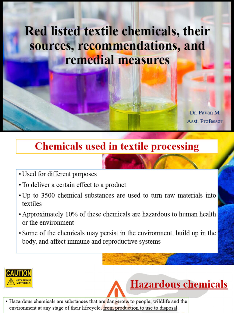 Red Listed Textile Chemicals Guide | PDF | Environmental Remediation ...