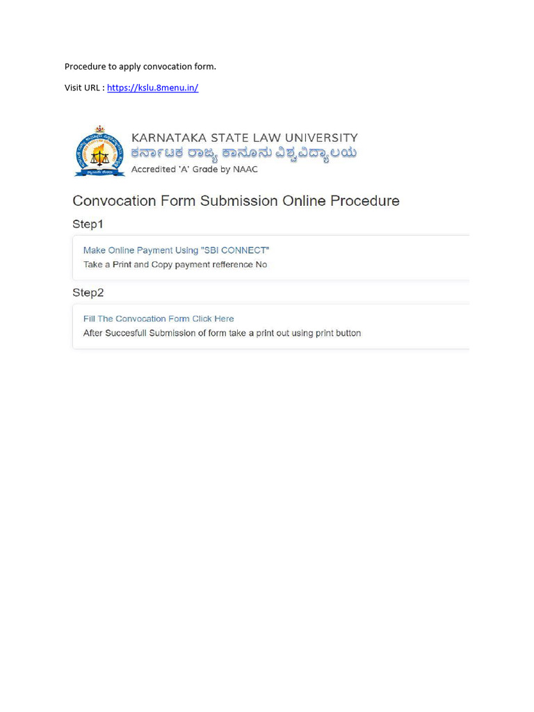 Convocation Form Application Guide | PDF | Finance & Money Management