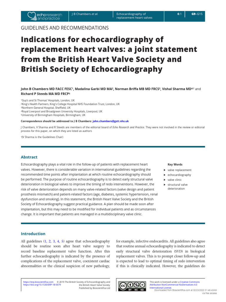 (20550464 - Echo Research and Practice) Indications For ...
