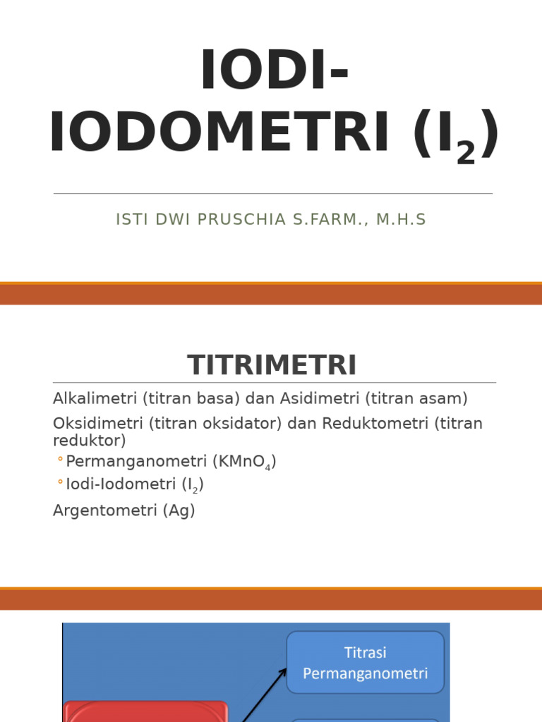 Iodi-Iodometri (I2) | PDF