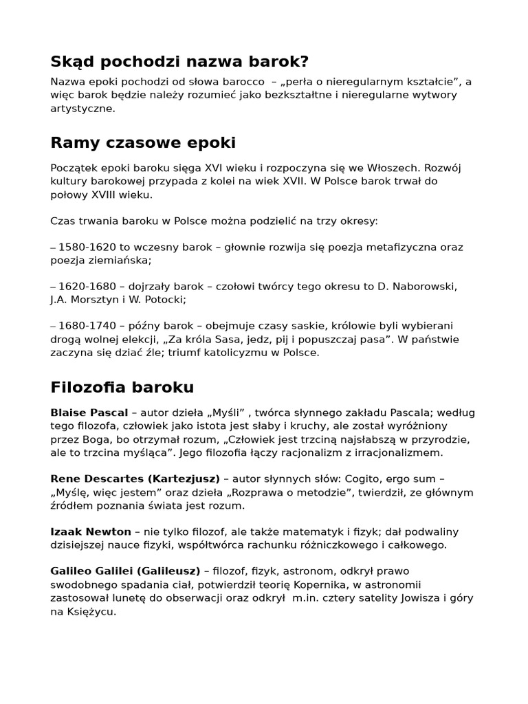 Barok | PDF