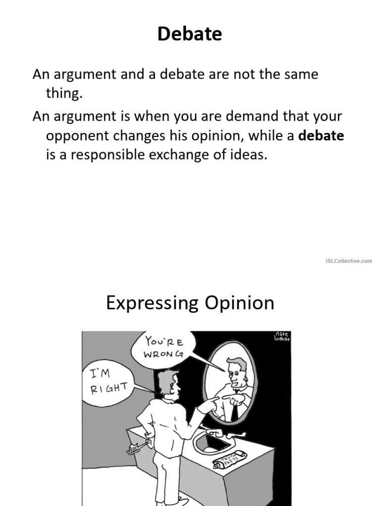Debate and Argumentative Essay | PDF