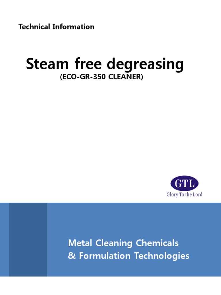 Degreasing - TDS (ECO GR 350) | PDF