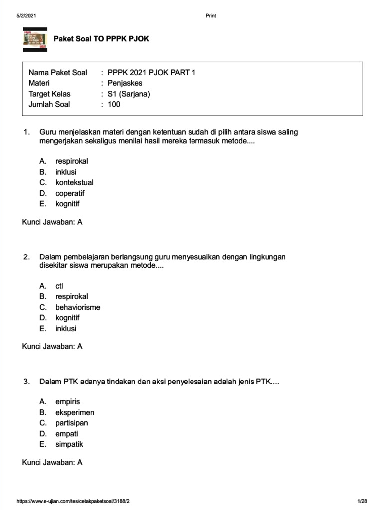 PDF to Pjok Pppk Part 1 Compress | PDF