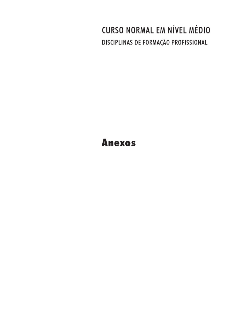 A Matriz do Curso Normal no Estado do Rio | PDF