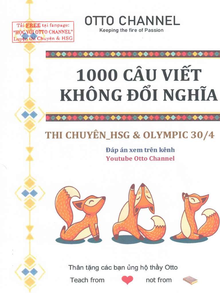 1000 Sentence Building Thi Chuyên - HSG - Olympic 30-04 - Otto Channel ...