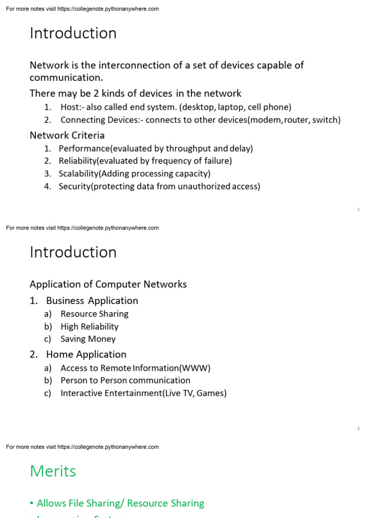 Unit 1 - Introduction To Computer Network | PDF | Osi Model | Business