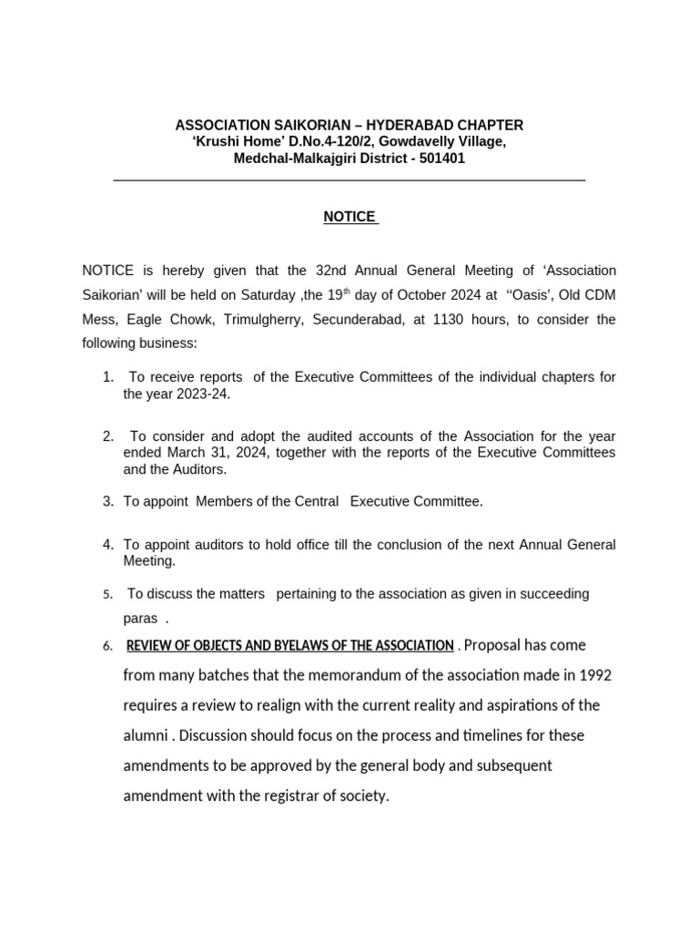 CAGM 2024 Notice 27 Sep | PDF